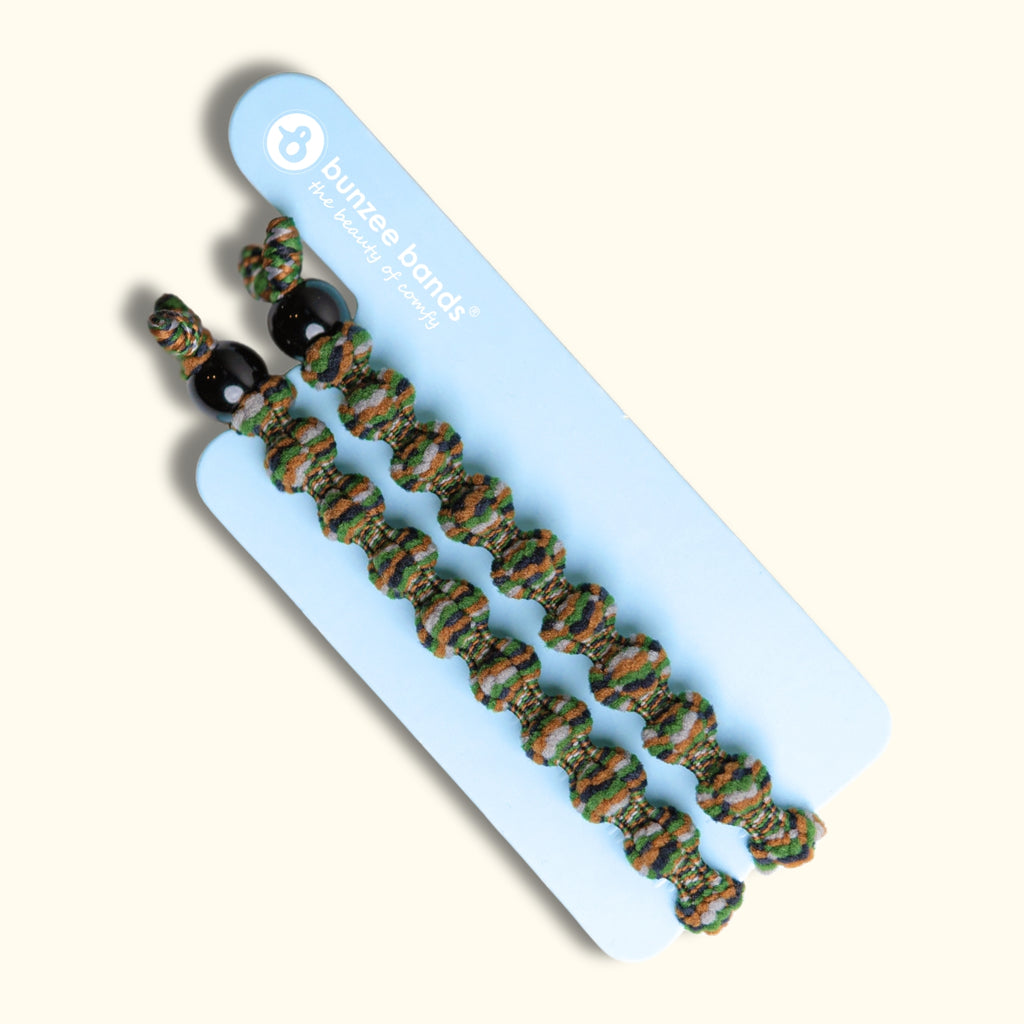 LUXe Compression Tech Scrunchies - Army 2-Pack – Bunzee Bands