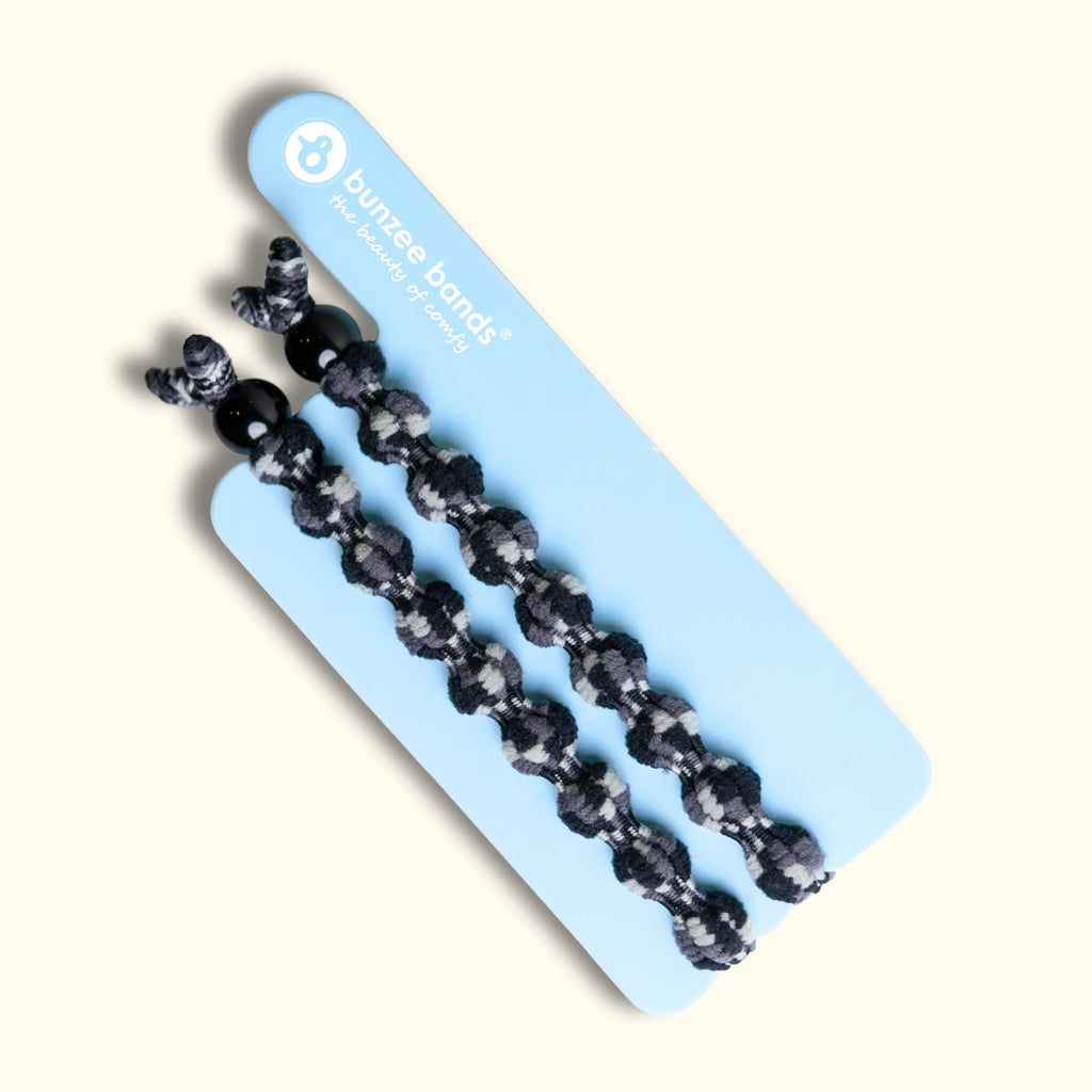 LUXe Compression Tech Scrunchies - Charcoal 2-Pack – Bunzee Bands